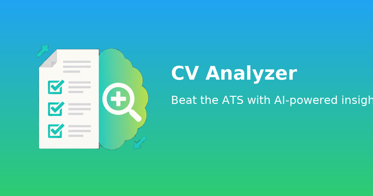 CV Analyzer - Optimize Your Resume with AI and Beat the ATS